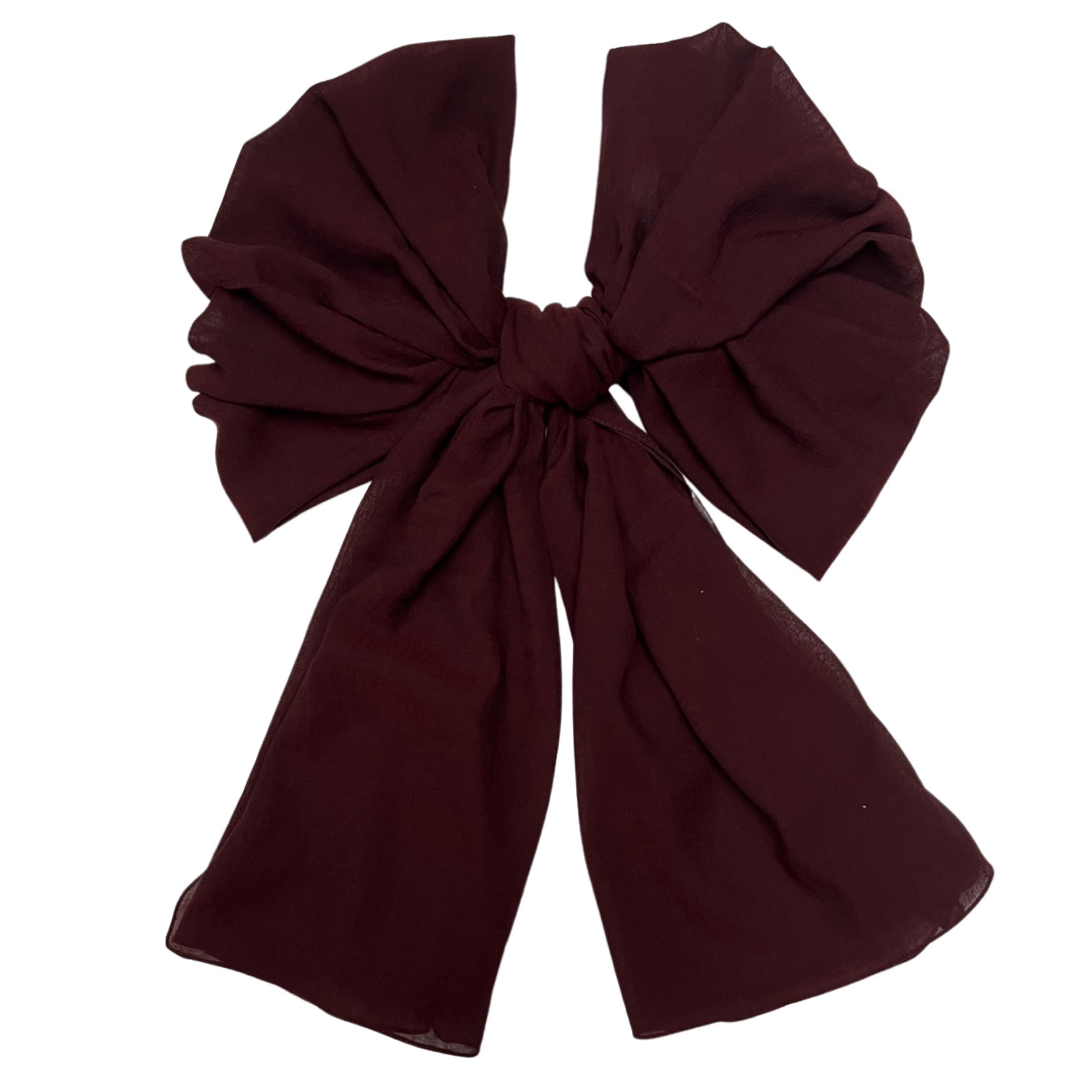 Turkish Crinkled Cotton Maroon scarf | guzelhanim.com